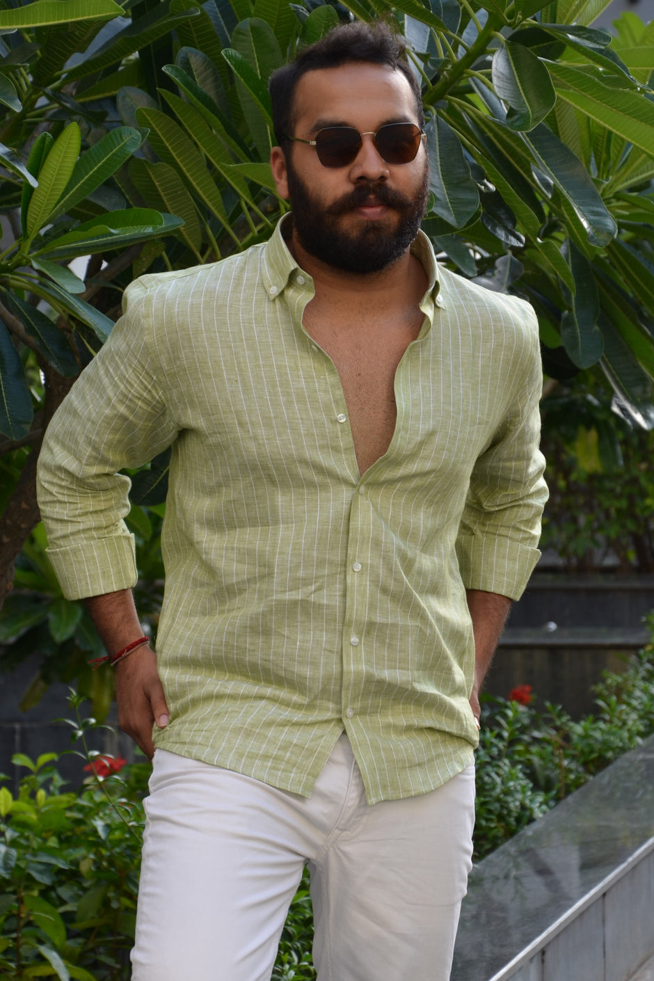 Men’s Linen Striped Shirts | Pure Linen Shirts for men – LININ