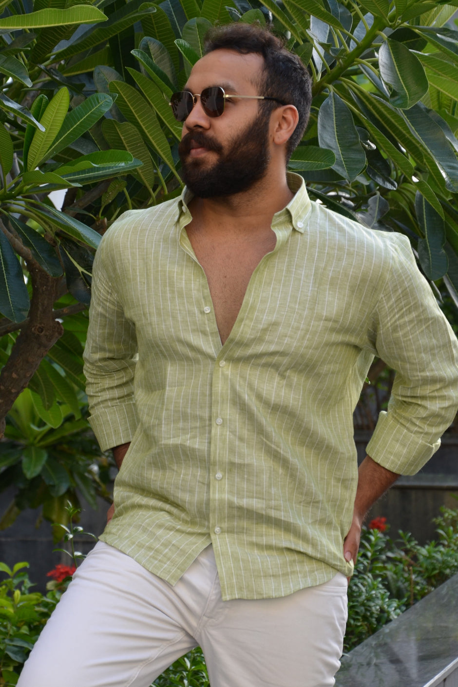 Men’s Linen Striped Shirts | Pure Linen Shirts for men – LININ